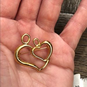Vintage | Jewelry | Vintage Goldtone Mother Child Heart Pin | Poshmark